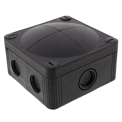 Electrical Supplier. Combi 407/5 Black Junction Box