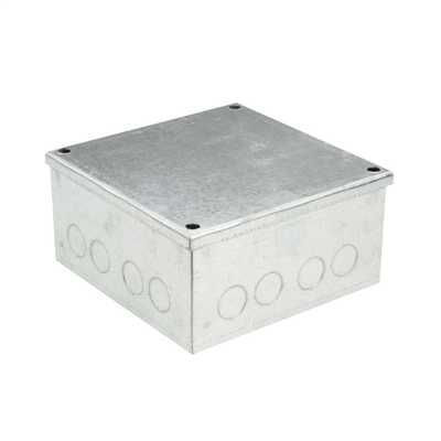 Electrical Supplier. 150mm x 150mm x 75mm Galvanised Adaptable Box with ...